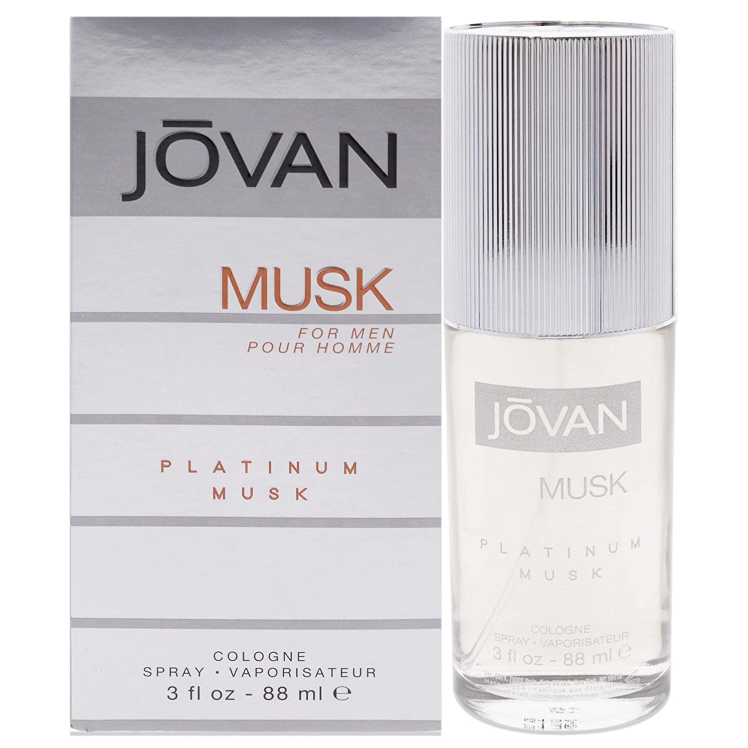 JOVAN MUSK PLATINUM HOMBRE 88 ML EDC - Perfumes Aqua