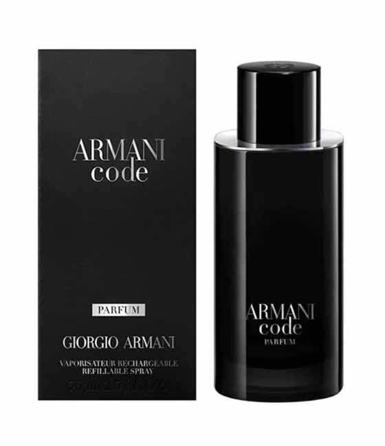 GIORGIO ARMANI CODE HOMBRE 75 ML PARFUM (REFILLABLE) - Perfumes Aqua