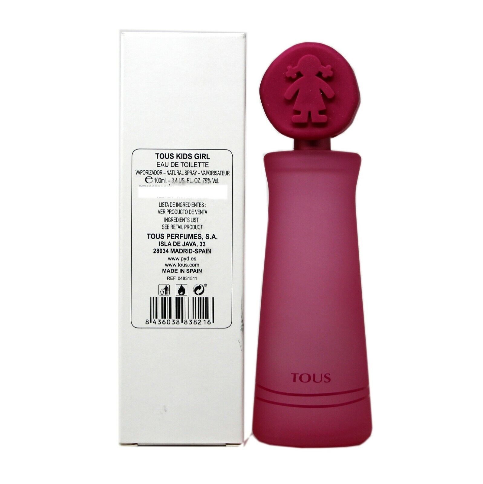 TOUS KIDS GIRL 100 ML EDT (TESTER) - Perfumes Aqua